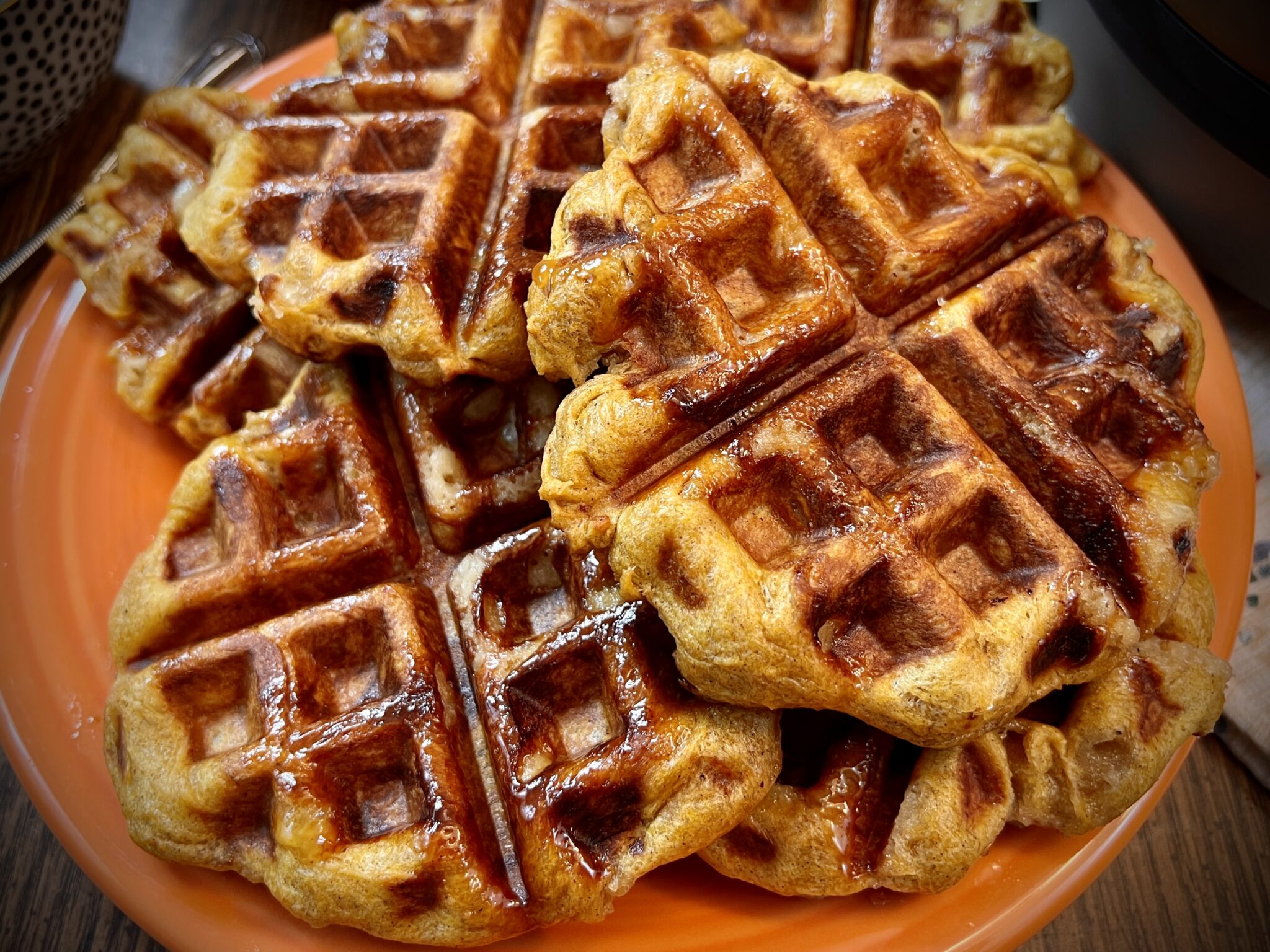 Belgian Pumpkin Street Waffles / Double Stop Bake Shop